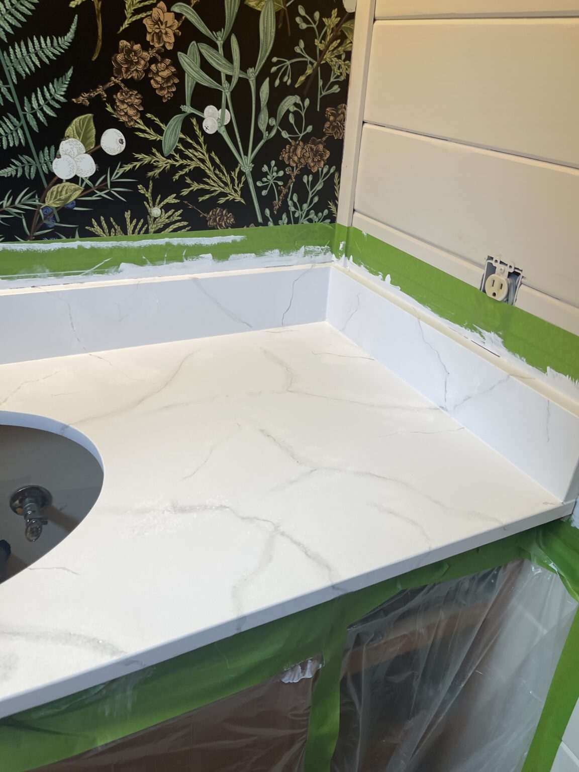 Faux Marble Countertops - The Flip Hubb