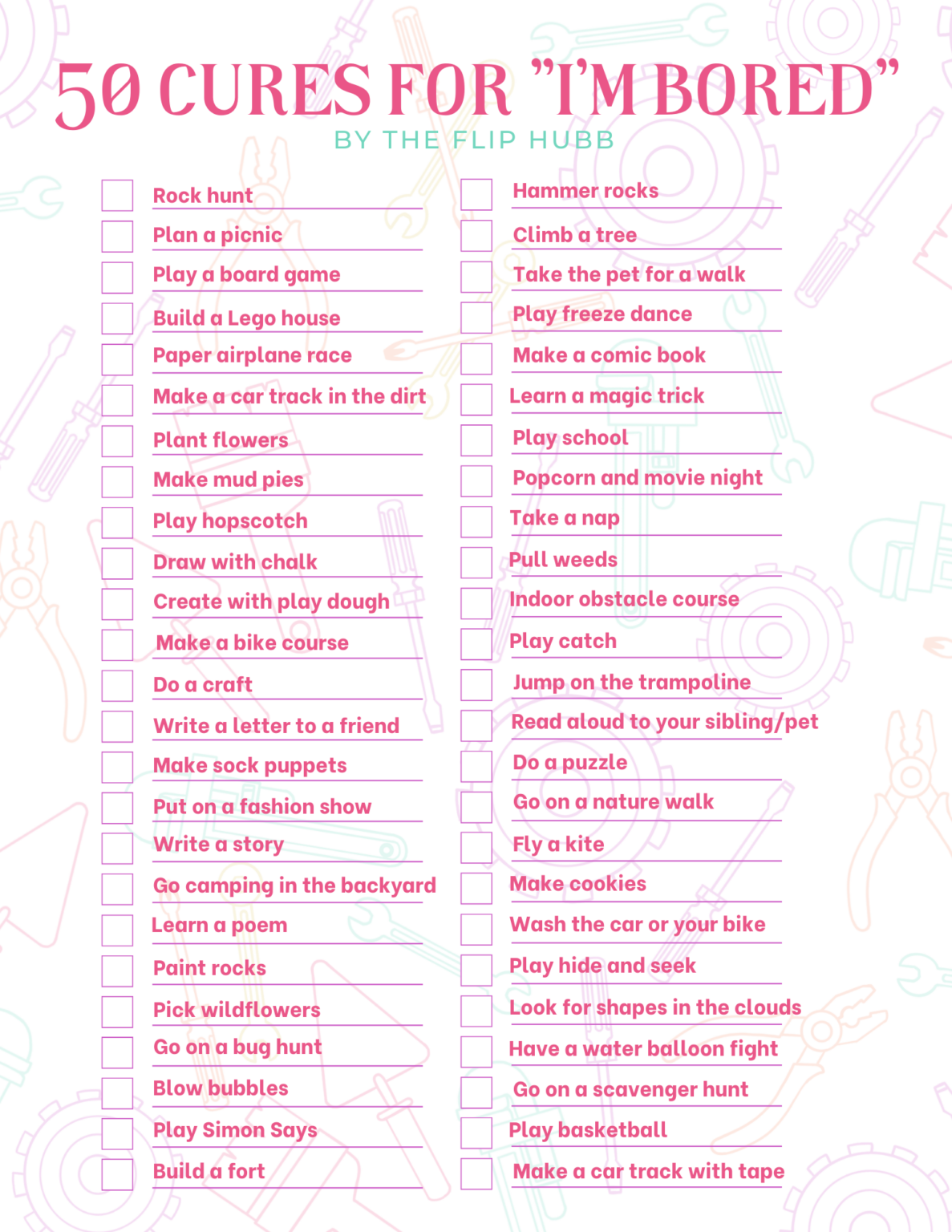 The Cure for Summer Boredom - The Flip Hubb