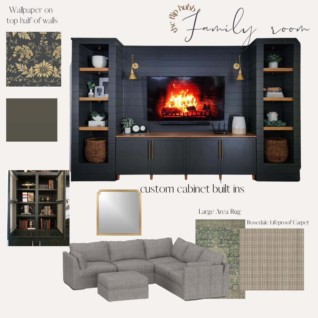 The Flip Hubb Family Room Makeover - The Flip Hubb